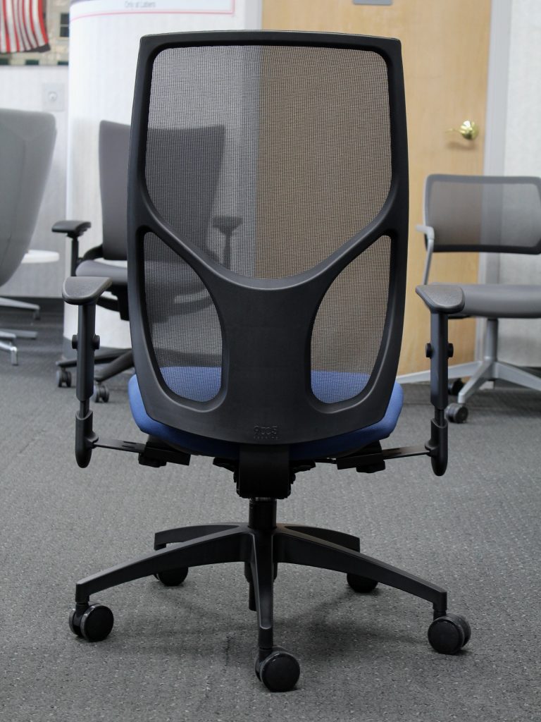 9 to 5 Vault 1460 Mesh Mid-Back Synchro Tilt Task Chair, "Navy" - Laber ...