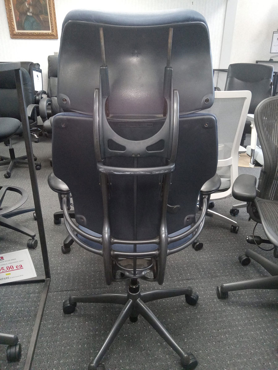 Humanscale Freedom Task Chair with Headrest *Reupholstered Leather ...