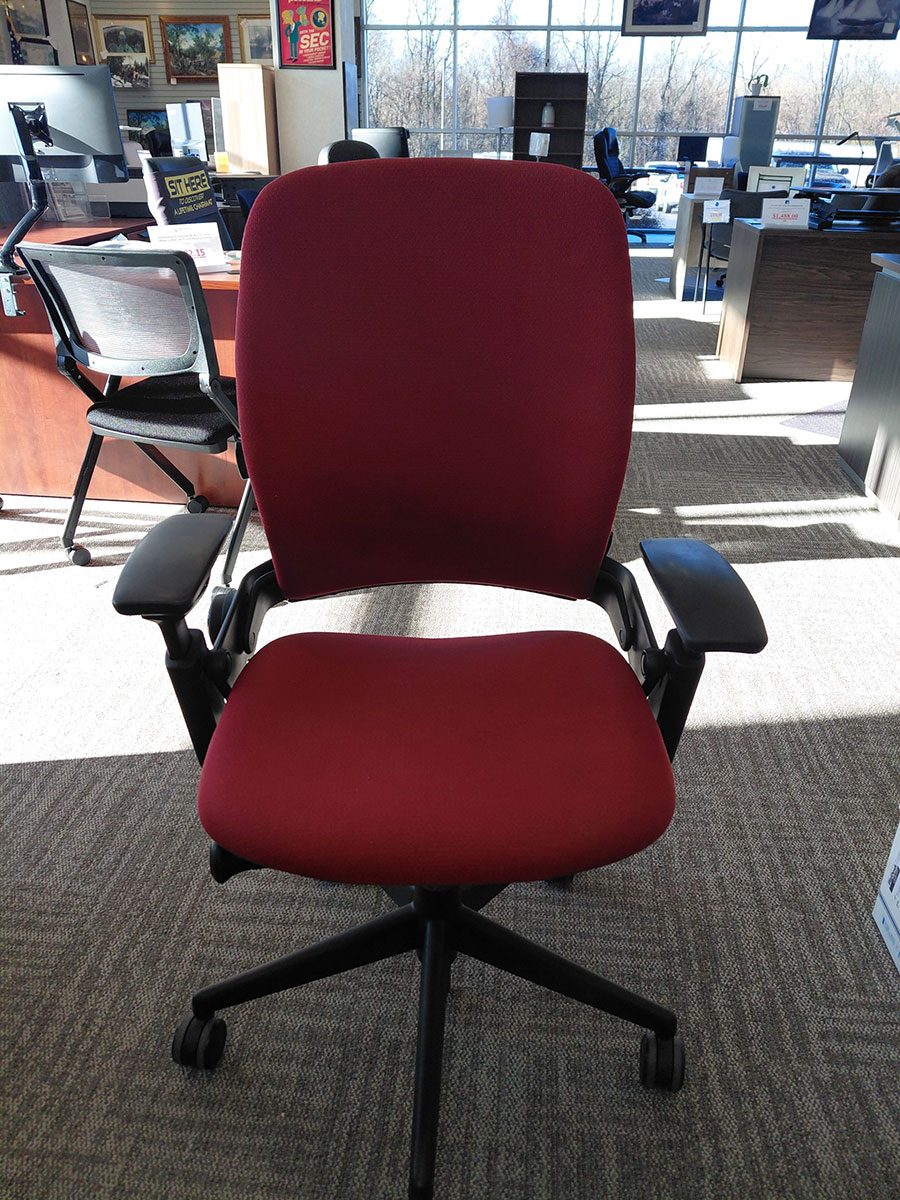 Steelcase Leap V2 Office Chair, Red/Black - Laber's Furniture
