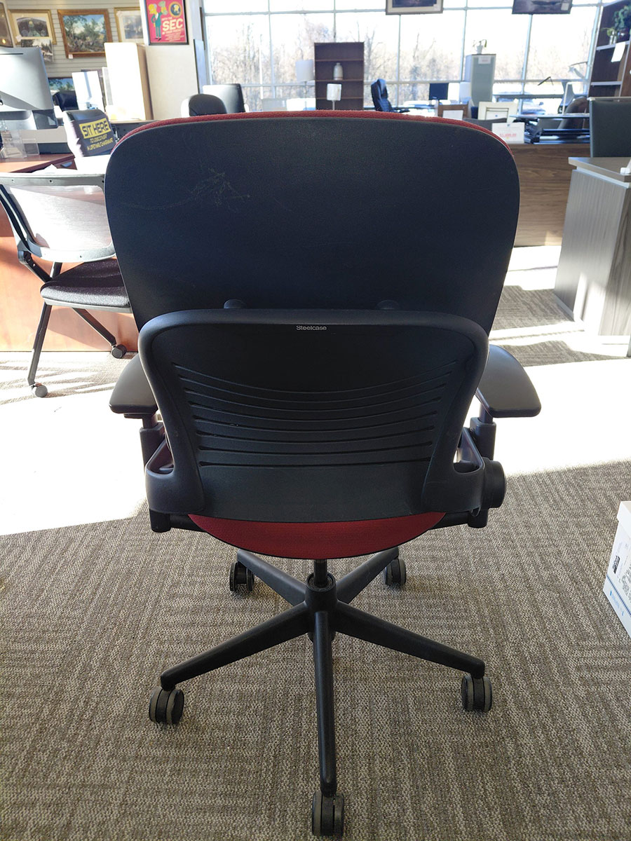 Steelcase Leap V2 Office Chair, Red/Black - Laber's Furniture