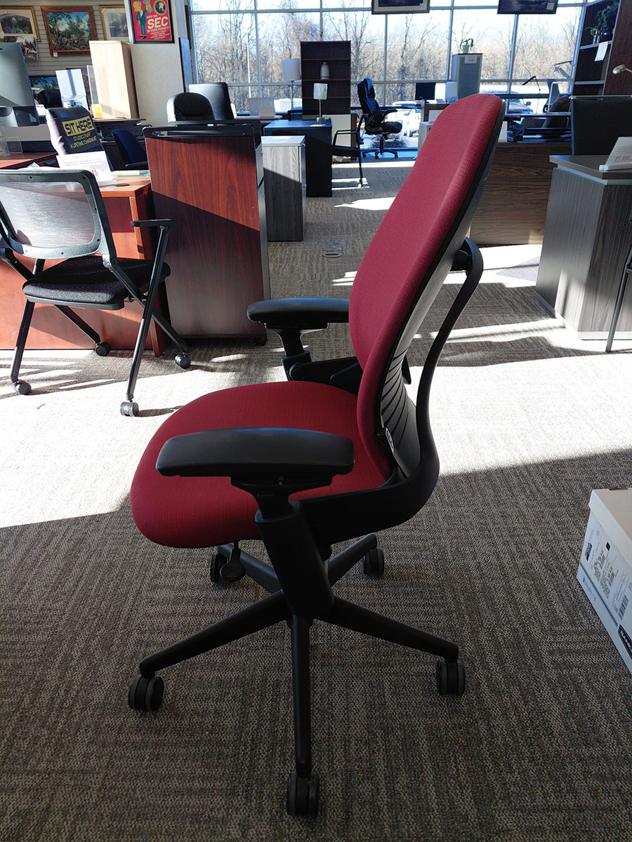 Steelcase Leap V2 Office Chair, Red/Black - Laber's Furniture